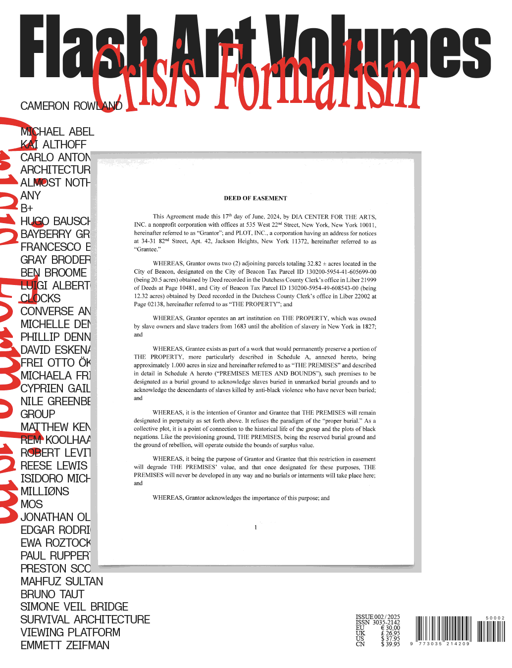 FLASH ART VOLUMES 002: Crisis Formalism – Flash Art
